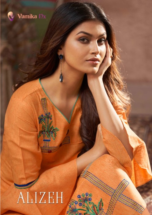 Alizeh New Range Of Kurti By Vamika Nx At Wholesale Rate In Surat