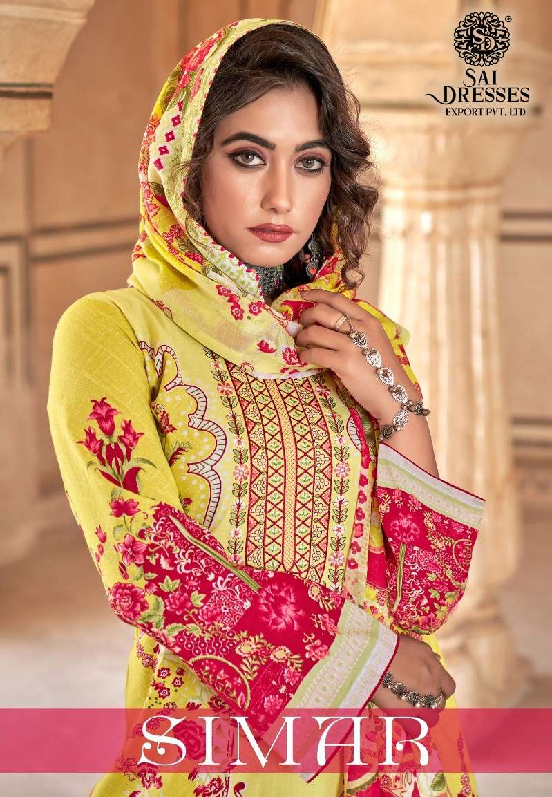 SAI DRESSES PRESENT SIMAR SUMMER WEAR PRINT WITH EMBROIDERED PAKISTANI ...