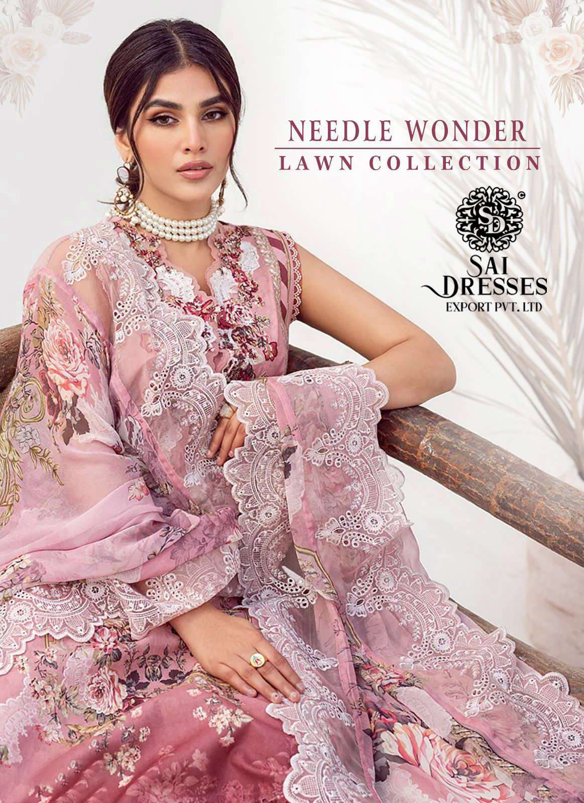 SAI DRESSES PRESENT NEEDLE WONDER LAWN COLLECTION PARTY WEAR PURE ...