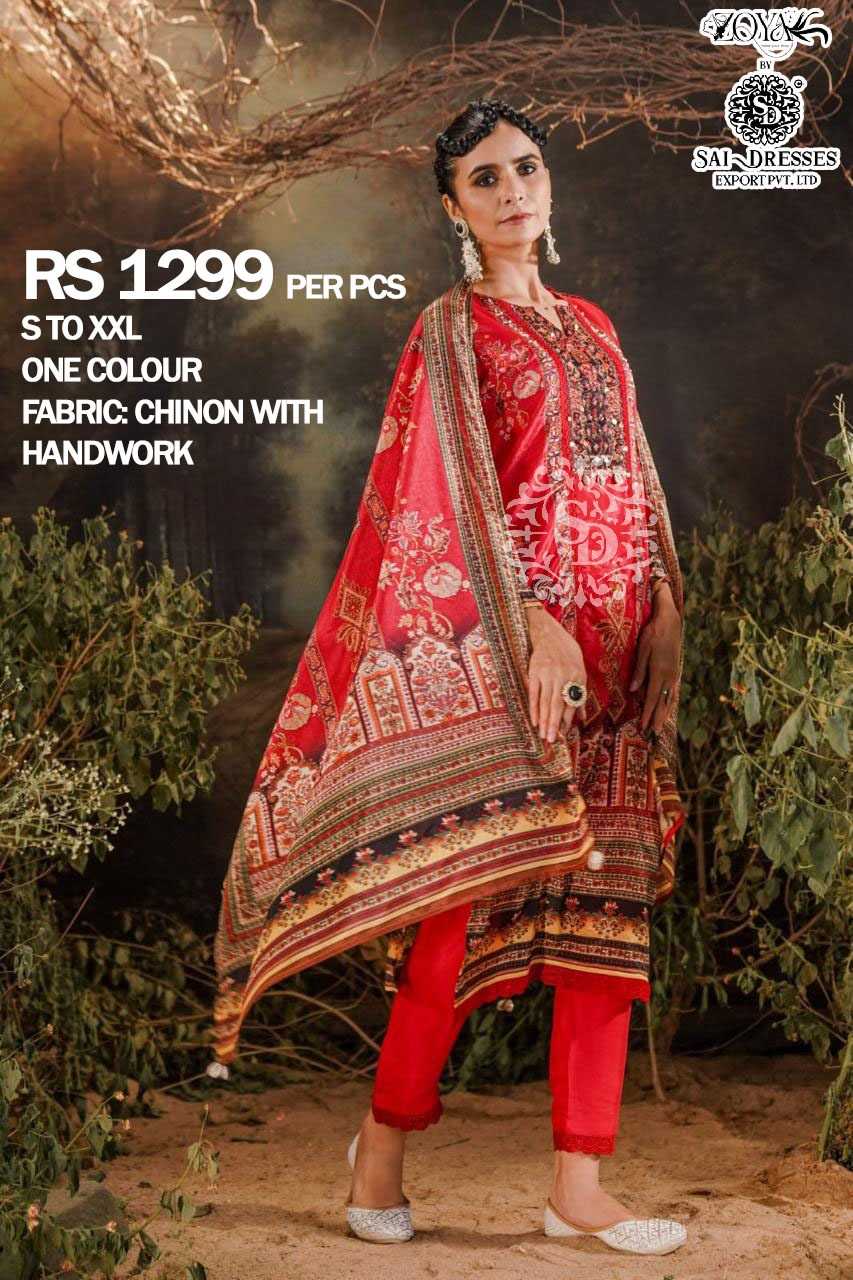 SAI DRESSES PRESENT D.NO 1698 3PIECE COMBO SUITS