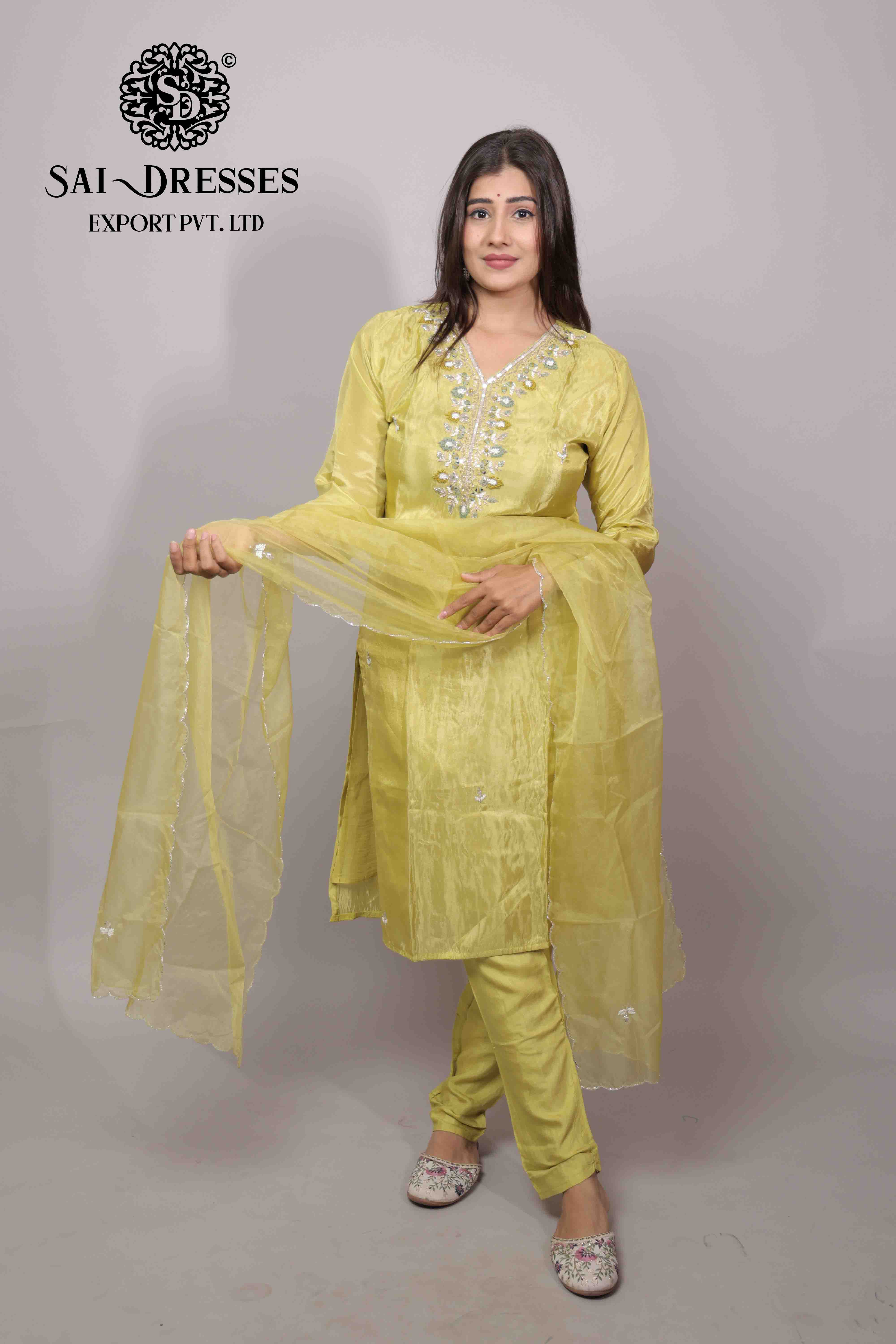 SAI DRESSES PRESENT D.NO 1914 3PIECE COMBO SUITS