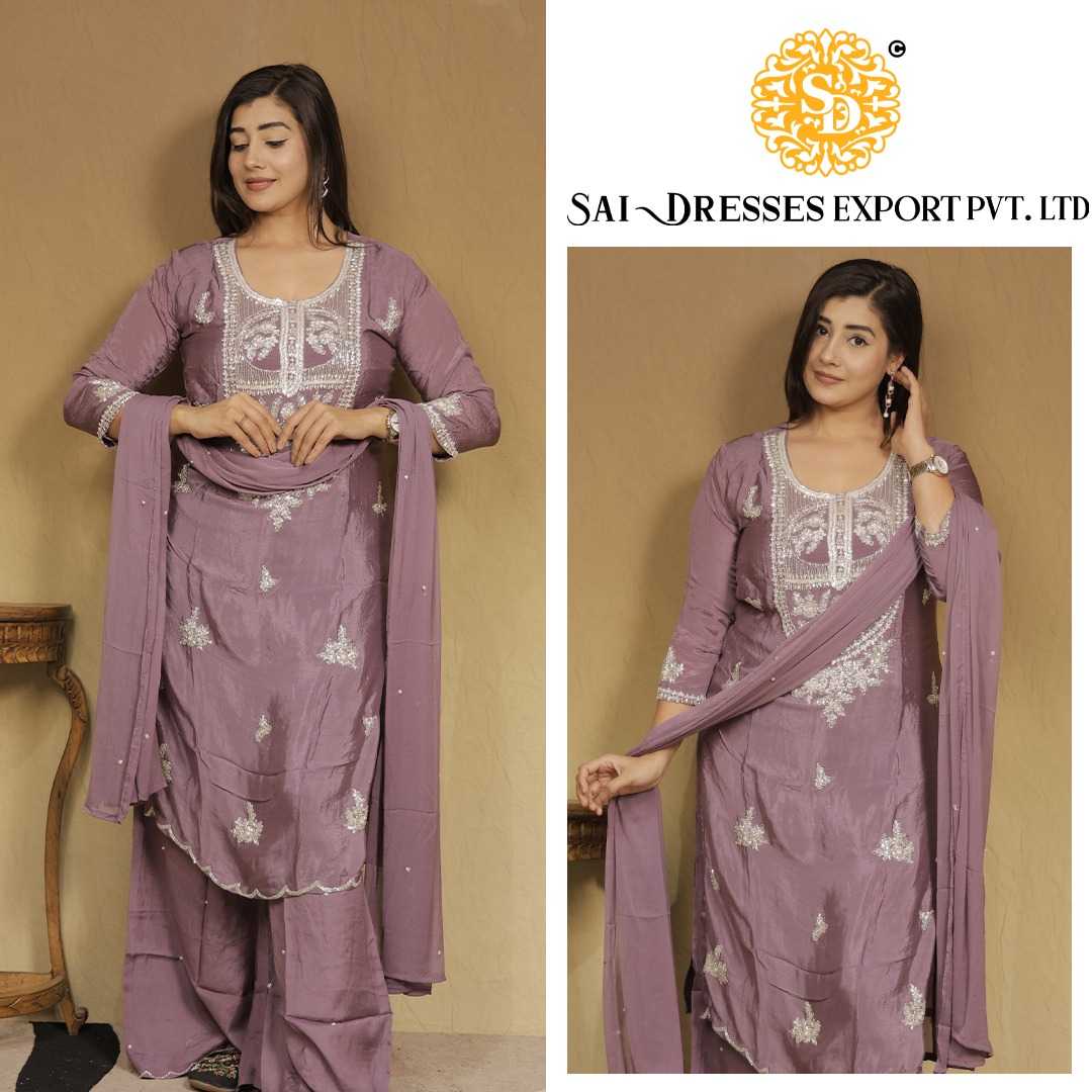 SAI DRESSES PRESENT D.NO 7155 3PIECE COMBO SUITS