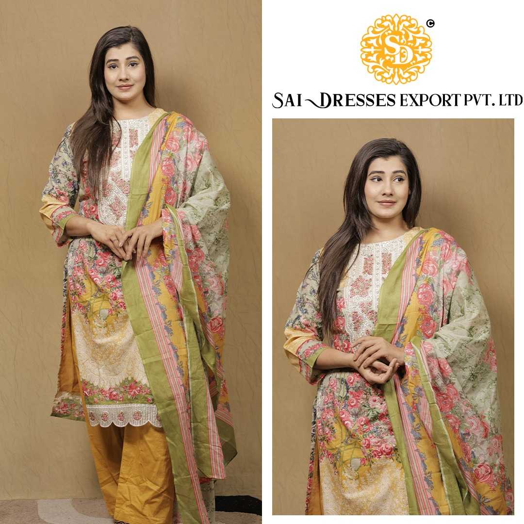 SAI DRESSES PRESENT D.NO 2111 3PIECE COMBO SUITS